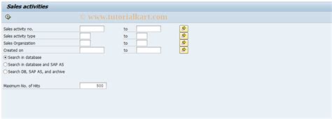 S AL0 96000491 SAP Tcode Sales Activity S AL0 96000491 SAP Tcode Sales Activity
