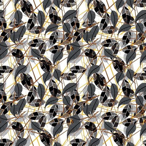 Modern Abstract Organic Floral Repeat Pattern Design 2140812 Vector Art