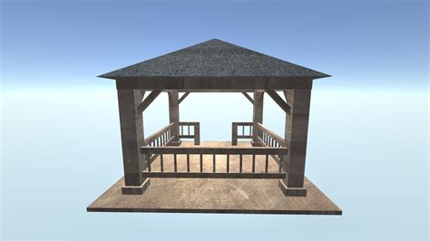 오래 된 목조 전망대 3d 모델 1 3ds Dae Fbx Obj Stl Free3d