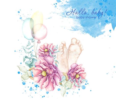 Pair Newborn Soles Bottom View Cute Feet Tiny Chubby Legs With Cute Heels And Toes Realistic