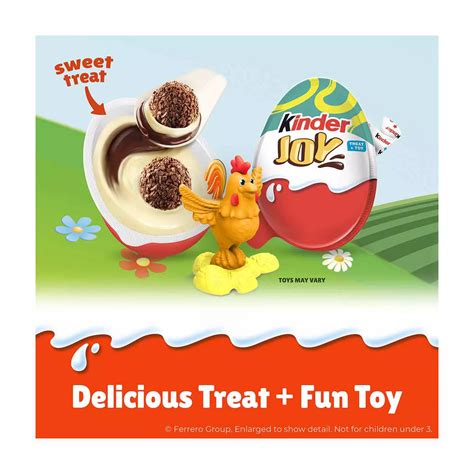 Buy Kinder Joy Chocolatey Egg And Surprise Toy Fun Easter Basket And Egg