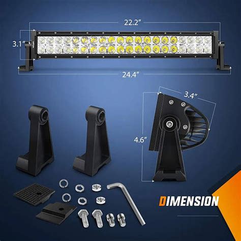 Світлодіодна LED балка люстра на дах авто 120W Combo ближній+дальний ...