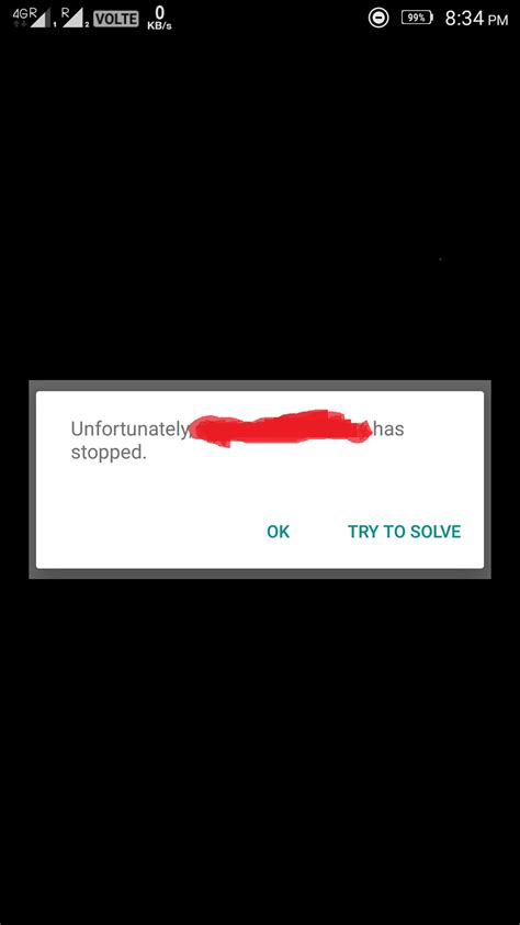 Xamarin App Crashed And When Clicked Outside The Crashed Alert Works