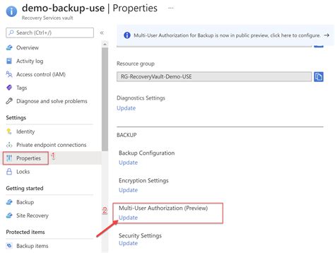 Protecting Recovery Services Vaults With Resource Guard And Multi User Authorizations
