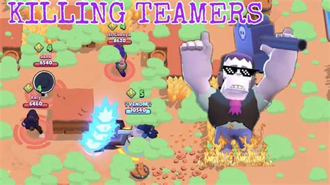 Killing Teamers Brawl Stars Youtube