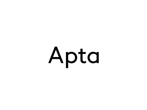Apta · Atlas Of Type