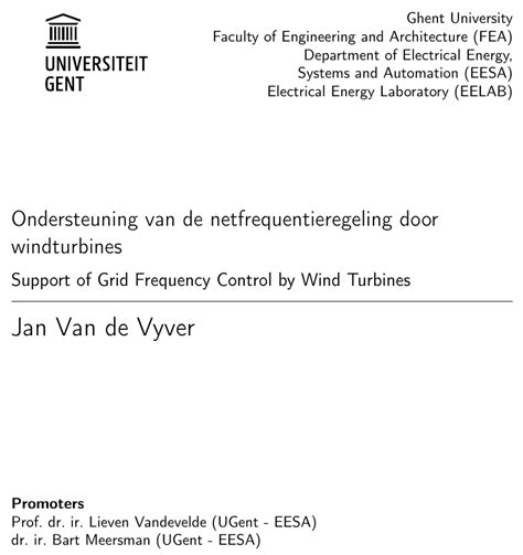 Support Of Grid Frequency Control By Wind Turbines