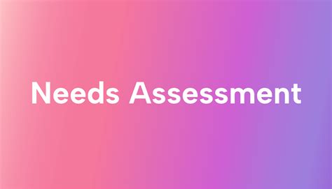 When And How You Need To Perform A Needs Assessment Motion Motion
