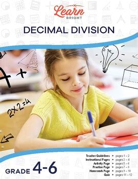 Decimal Division Lesson Plan By Learn Bright Education TPT