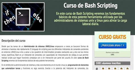 Todo Lo Que Necesitas Para Ser Un Dios En Programar Scripts En Bash Linux Webs Y Canales De