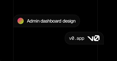 Admin Dashboard Design V0 By Vercel