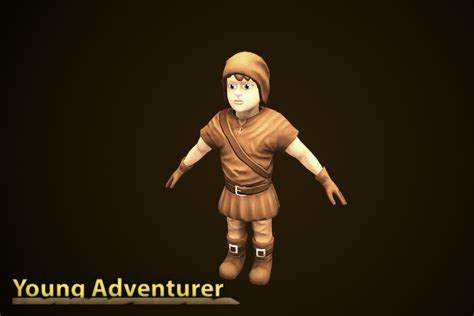Young Adventurer Character 3d Characters Unity Asset Store