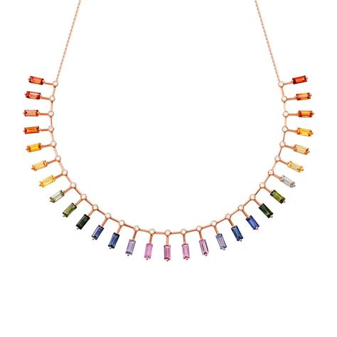 Noor Rose Gold Dangling Choker