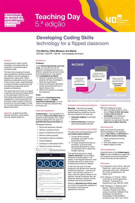 PDF Developing Coding Skills Technology For A Flipped Classroom