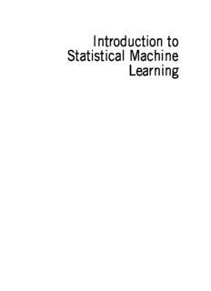 Introduction To Statistical Machine Learning PDF