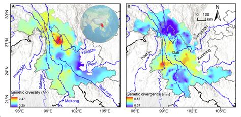 multi species genetic landscapes for a genetic diversity based on