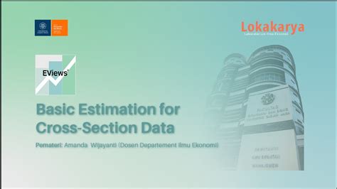 Training Eviews 2 Basic Estimation For Cross Section Data Youtube
