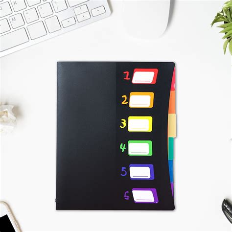 Elainilye File Organizer 12 Pocket Expanding A4 Folder With Elastic Closure Office Document