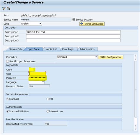 Sap Webgui Logon Without User Name And Password Sap Community