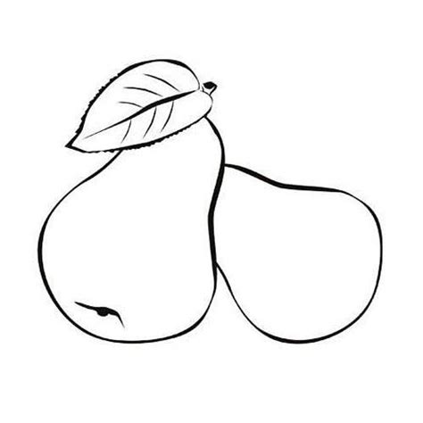 苹果和梨子素描简笔画 简笔画图片大全 普车都