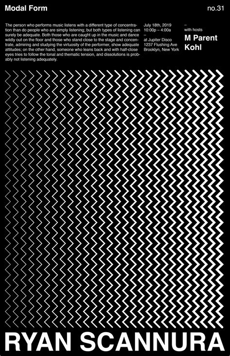 Modal Form Poster Series WNW