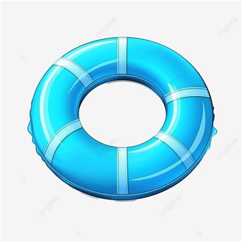 수영장과 바다에서 수영하기 위한 파란색 고무 링 Png 여름 시간 기호 원 장난감 그림 격리 뜨다 반지 수영 Png 일러스트 및 이미지 에 대한 무료 다운로드