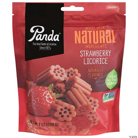 Panda Licorice Chew Strawberry 7 Oz Pack Of 8 Oriental Trading