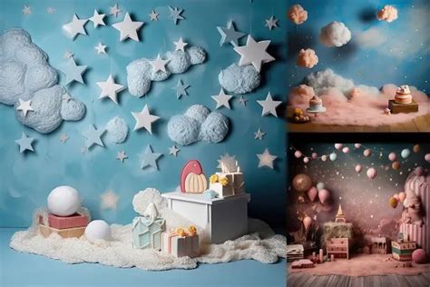 12 بک دراپ تولد کودک آتلیه عکاسی 🔥کد فایل 142303