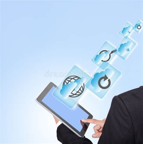 Cloud Computing Concept Stock Image Image Of Hand Computer 29320447