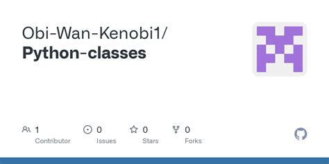 GitHub Obi Wan Kenobi Python Classes