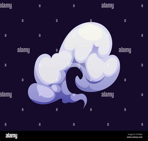 Cartoon cloud of smoke, explosion, traffic fume. Vector comic book effect, dust speed trail ...