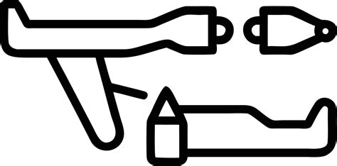 Airplane Outline With Separated Parts From Different Viewing Angles