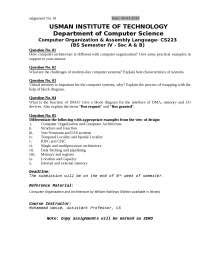 Exercises For Assembly Language Programming Engineering Free Online As PDF Docsity