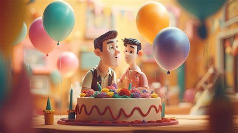 Premium Photo Illustration Of A Gay Couple Having Fun Gay