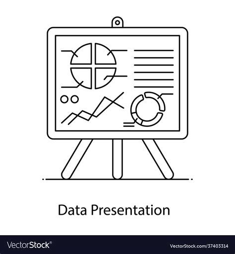 Data Presentation Royalty Free Vector Image VectorStock