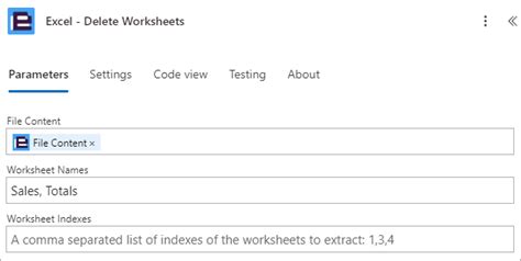 Excel Delete Worksheets Encodian Customer Help