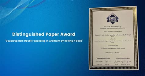 Prof Luo Xiapu And His Team Bag Two Awards At Acm Ccs 2024 In