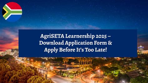 Agriseta Agriculture Learnership Programme 2025 Careertag