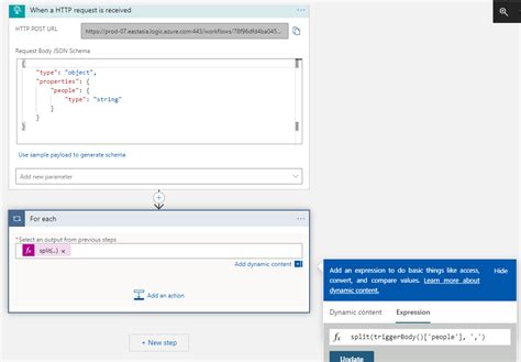 I Get Error When I Run My Function In Logic App Designer Following