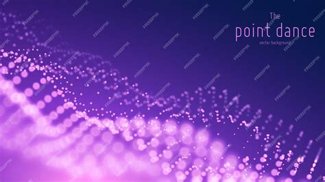 Free Vector Vector Abstract Particle Wave Points Array With Shallow