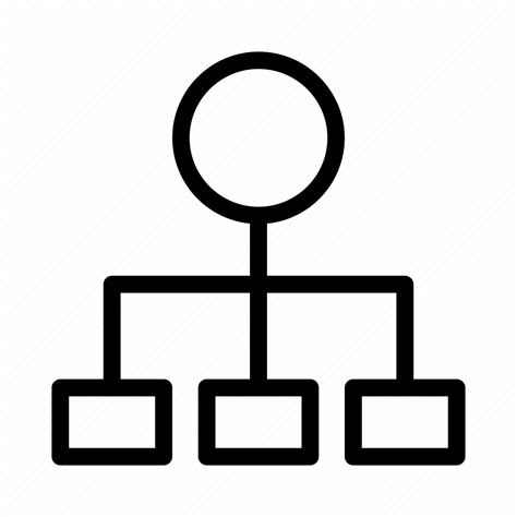Chart Connection Hierarchy Network Sharing Icon Download On