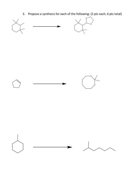 Solved 3 Propose A Synthesis For Each Of The Following 2 Chegg Com