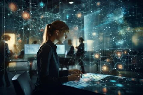 Premium Photo Collaborative Work In Cuttingedge Neural Network