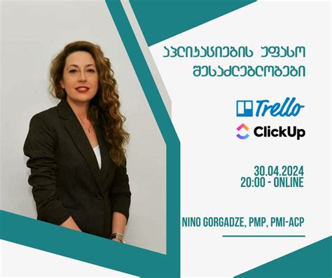 Nino Gorgadze Pmp® Pmi Acp® On Linkedin Projectmanagement Taskmanagement Trello Clickup