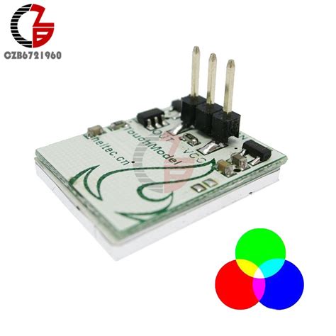 Capacitive Touch Switch Httm Touch Button Sensor Module Green Blue Red Yellow Rgb Colorful