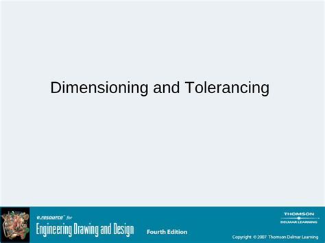 Pdf Dimensioning And Understand Fundamental Tenets Of Dimensioning