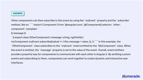 solved question 22 what are event emitters and how it works in angular 2