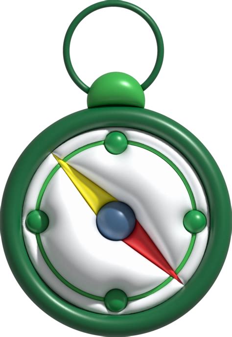 3d Illustration Compass Tool Navigation Device Compass Object For