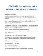 Understanding RSA Algorithm: Key Generation, Encryption, | Course Hero