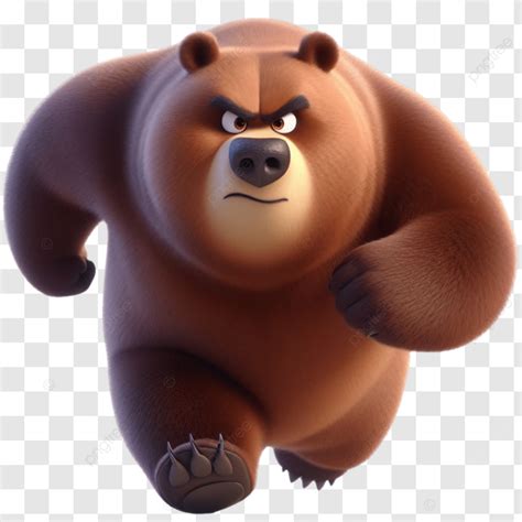 크고 뚱뚱한 화난 곰이 달리고 있다 큰 곰 화난 곰 달리는 곰 Png 일러스트 및 이미지 에 대한 무료 다운로드 Pngtree